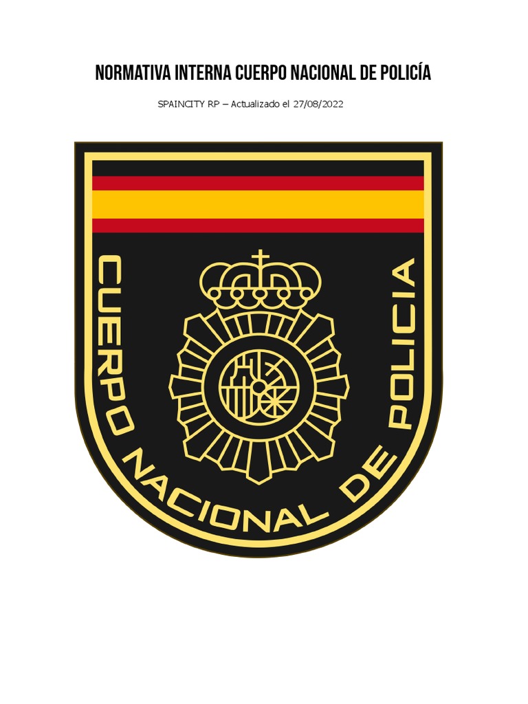 Normativa Interna CNP | Descargar gratis PDF | Policía | Crimen y violencia