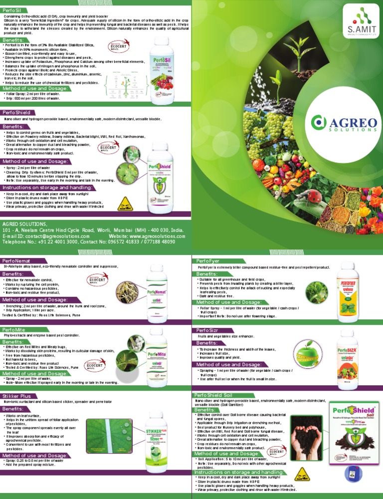 Agricultural Solutions and Products Guide | PDF | Pesticide | Pest ...