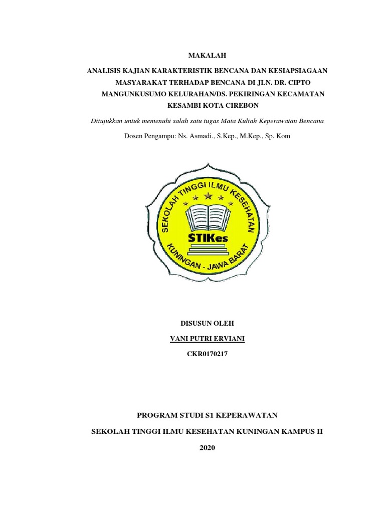 Vani Putri Erviani (CKR0170217) Kep. Bencana | PDF