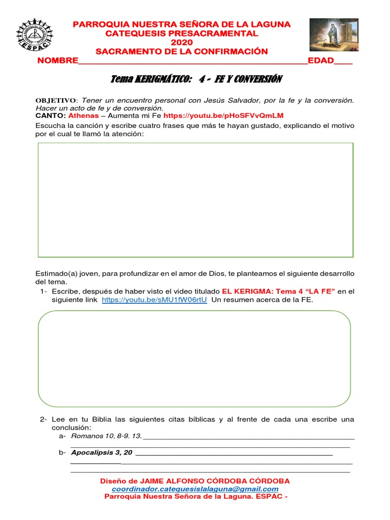 4 Fe y Conversion Confirmacion | PDF | Fe | Pecado