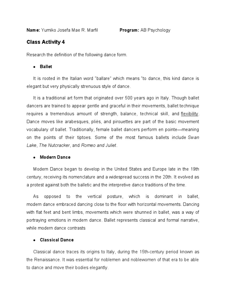 Dance | PDF | Dances | Ballroom Dance