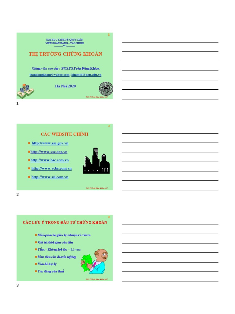 Slide TTCK Thay Tran Dang Kham | PDF