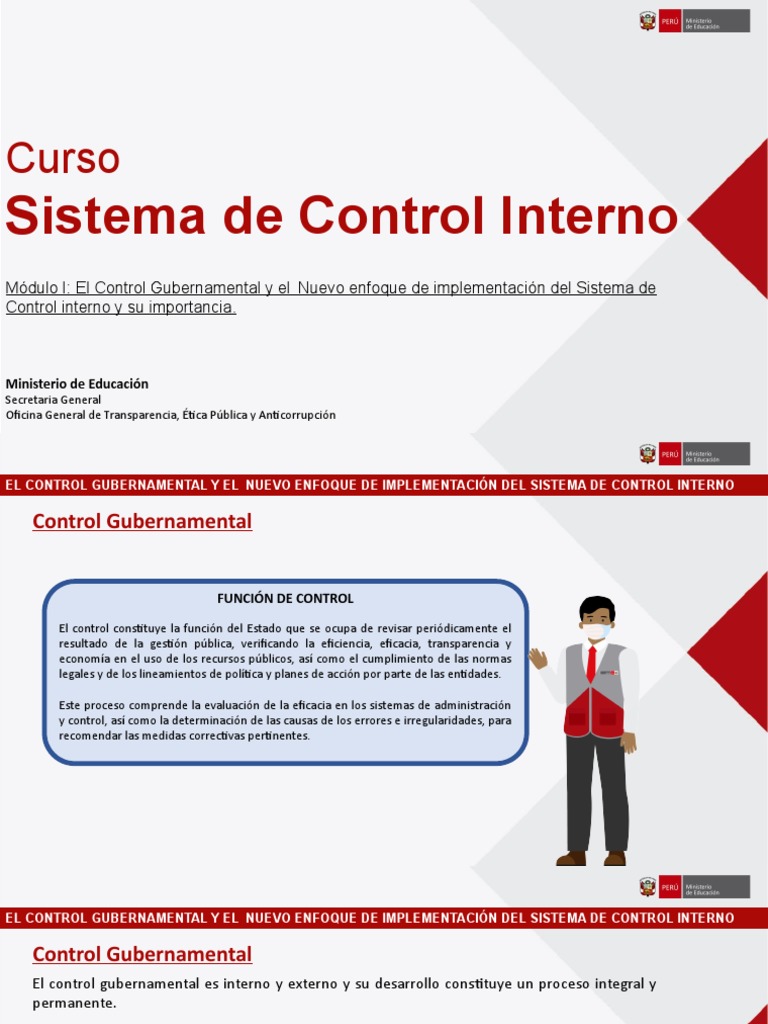 Control Gubernamental y Sistema Interno | PDF | Evaluación | Estado (política)