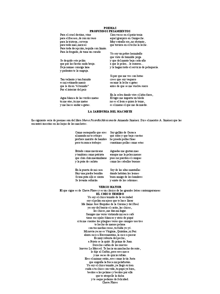 Poemas de Albur y Humor Mexicano | PDF | Alimentos | Ocio