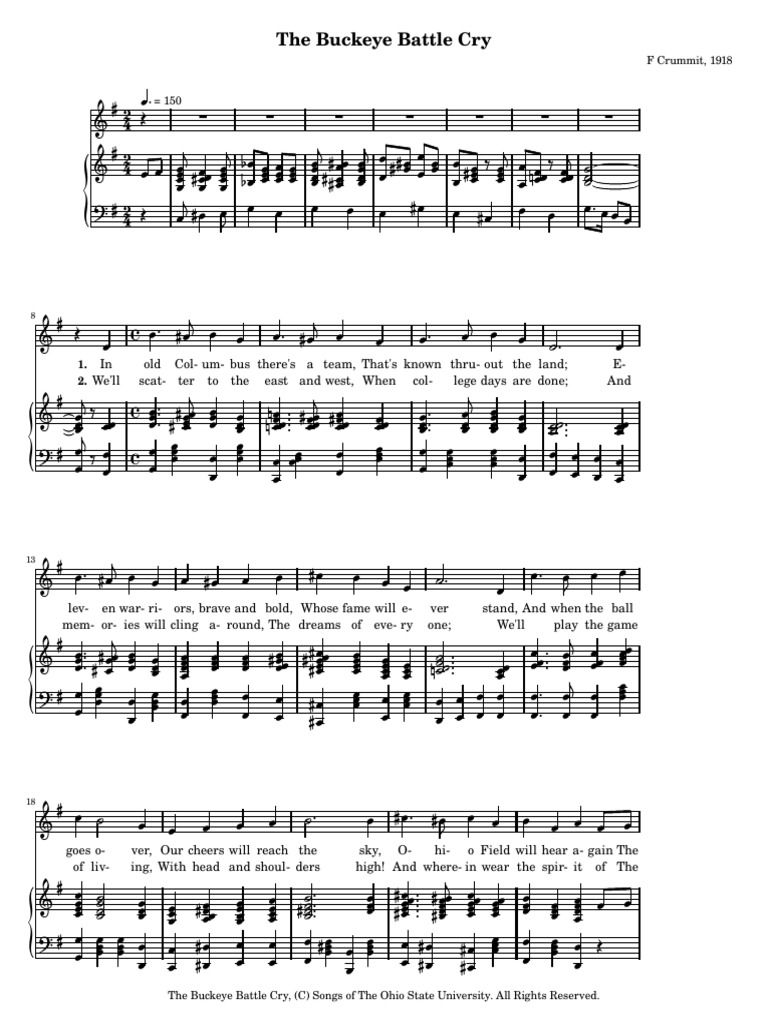 Buckeye Battle Cry | PDF | Ohio State University