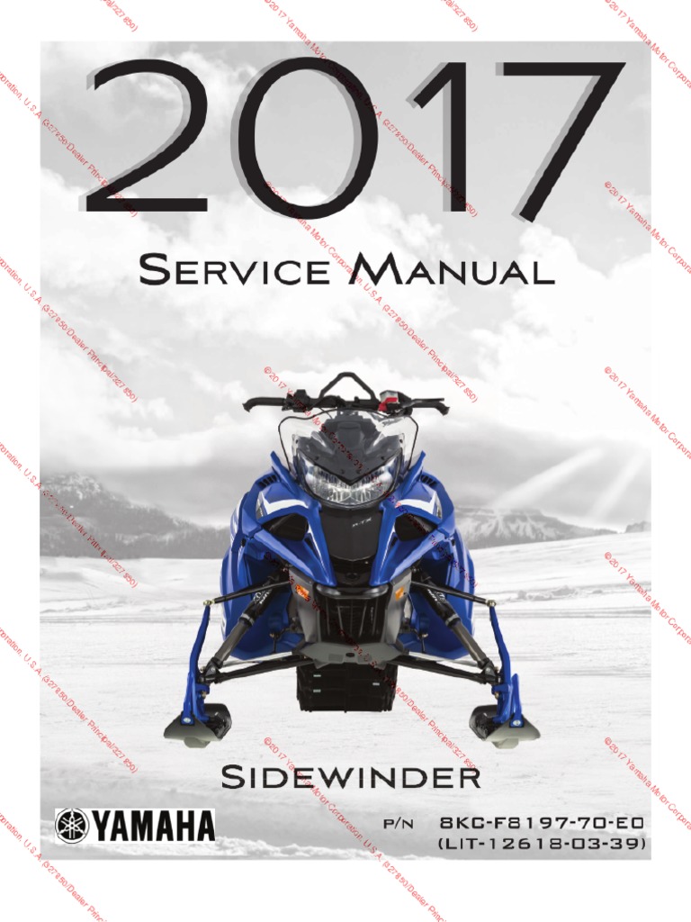 2017 Sidewinder Service Manual | PDF