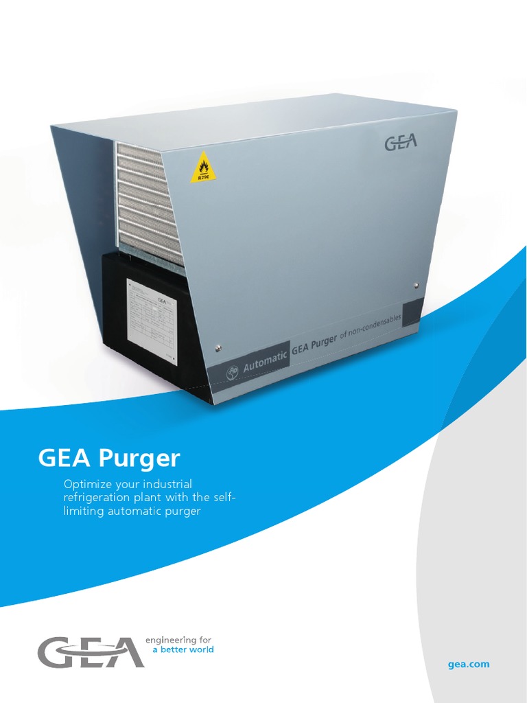 Gea Automatic Purger 271681 | PDF | Refrigeration | Propane