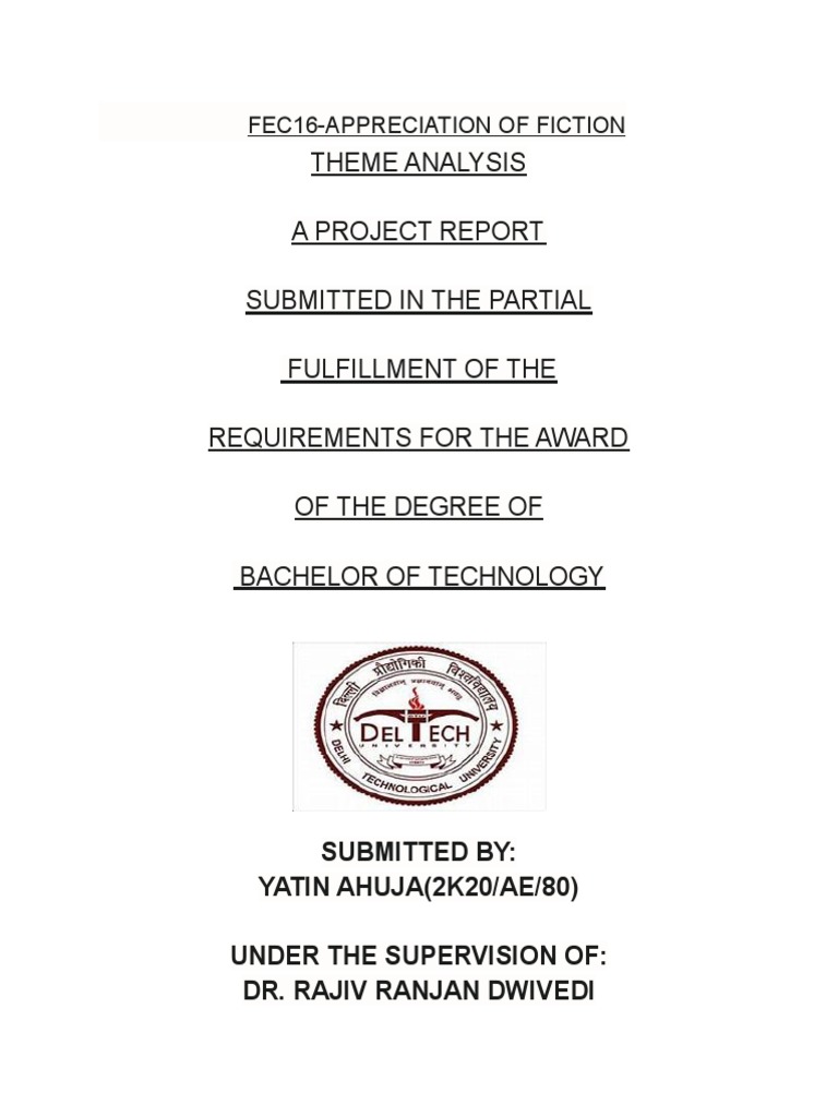 Fec16-Appreciation of Fiction | PDF | Death | Thought