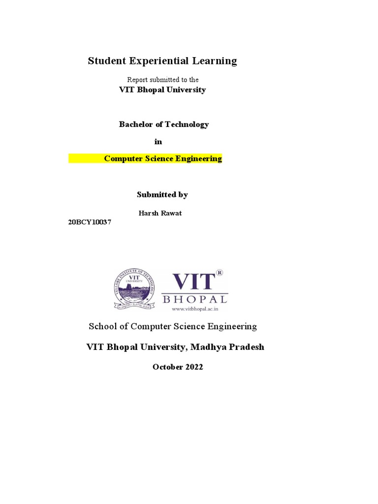 20BCY100037 EXP Report | PDF | Augmented Reality | Internet Of Things