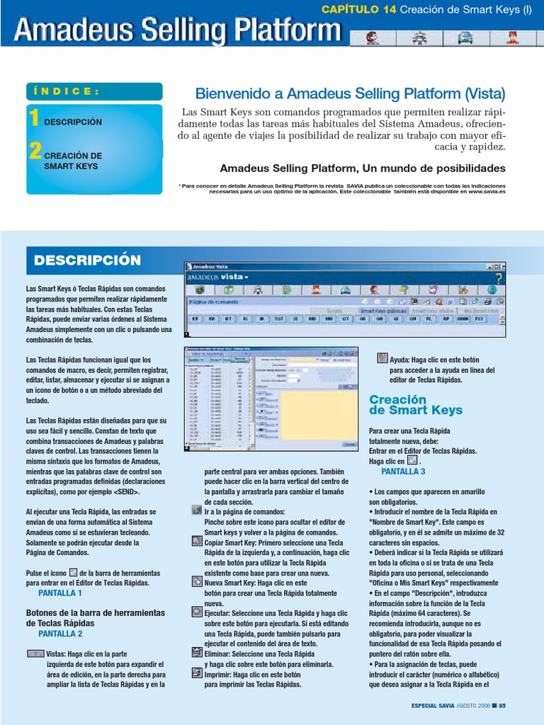 Guía de Teclas Rápidas en Amadeus | PDF | Ventana (informática) | Programación de computadoras