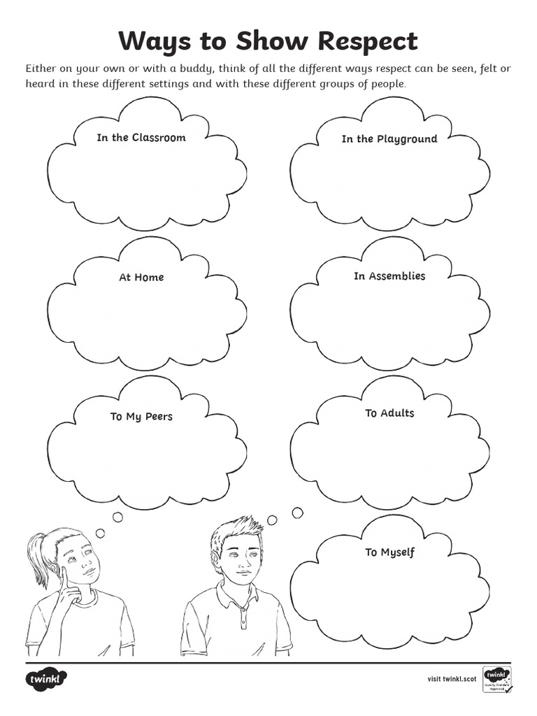 Respect Activity Sheet | PDF | Wellness