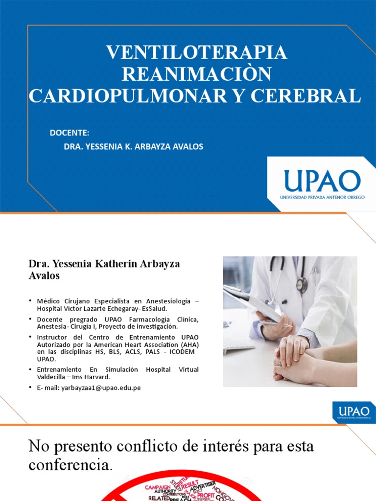 Mehu-107 - U3 - T3 - Ventiloterapia y Reanimación | PDF | Reanimación cardiopulmonar | Medicina