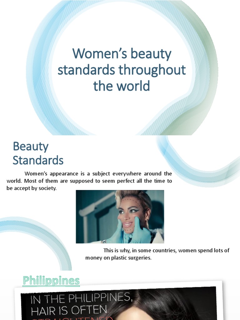 Women's Beauty Standards Throughout The World | PDF | Wellness ...