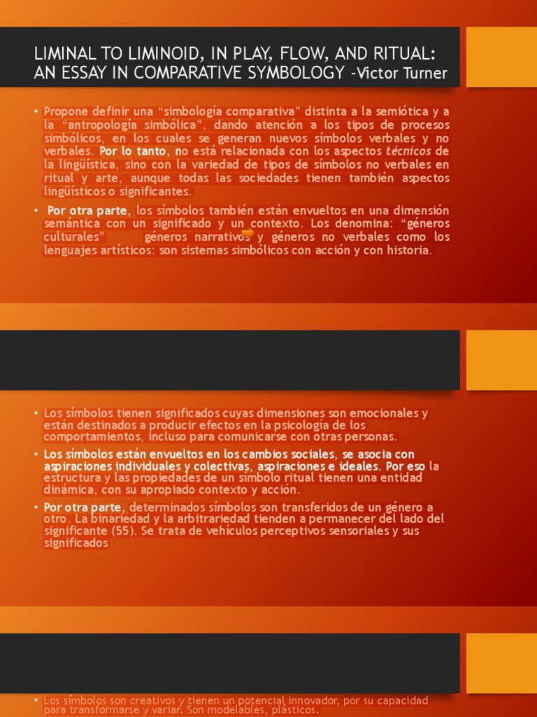 2 - (PPT) Victor Turner Liminal To Liminoid | PDF | Arte de performance | Los símbolos