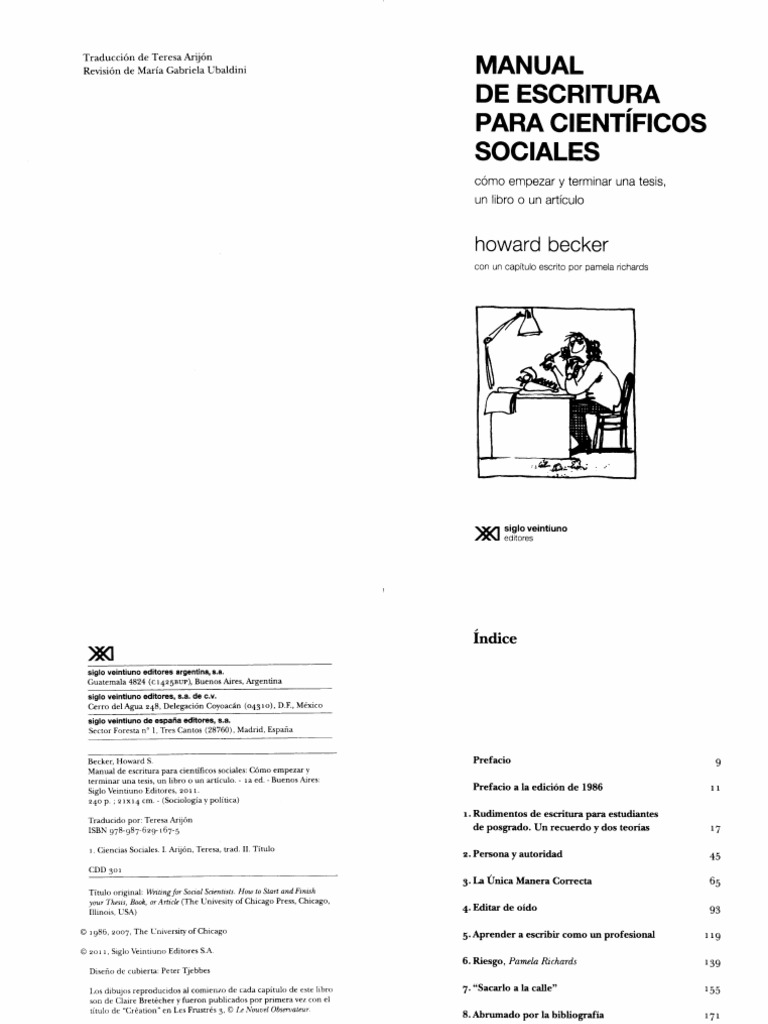 Becker, Howard - Manual de Escritura para Cientificos Sociales | PDF