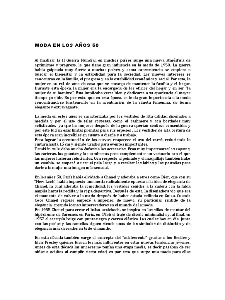 Moda 50s glamour | PDF | Moda | Ropa