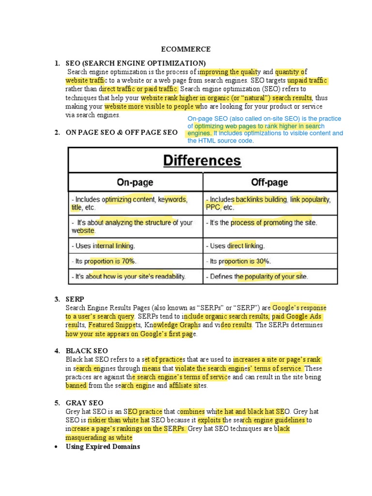 A Comprehensive Guide to Ecommerce Search Engine Optimization Techniques and Best Practices ...