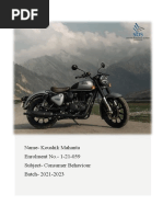 Royal Enfield Report | PDF | Vehicles | Vehicle Technology