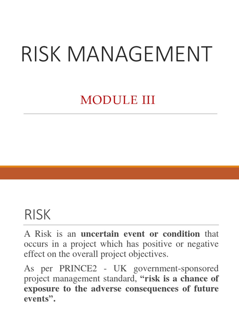 Risk Management | PDF | Risk | Risk Management