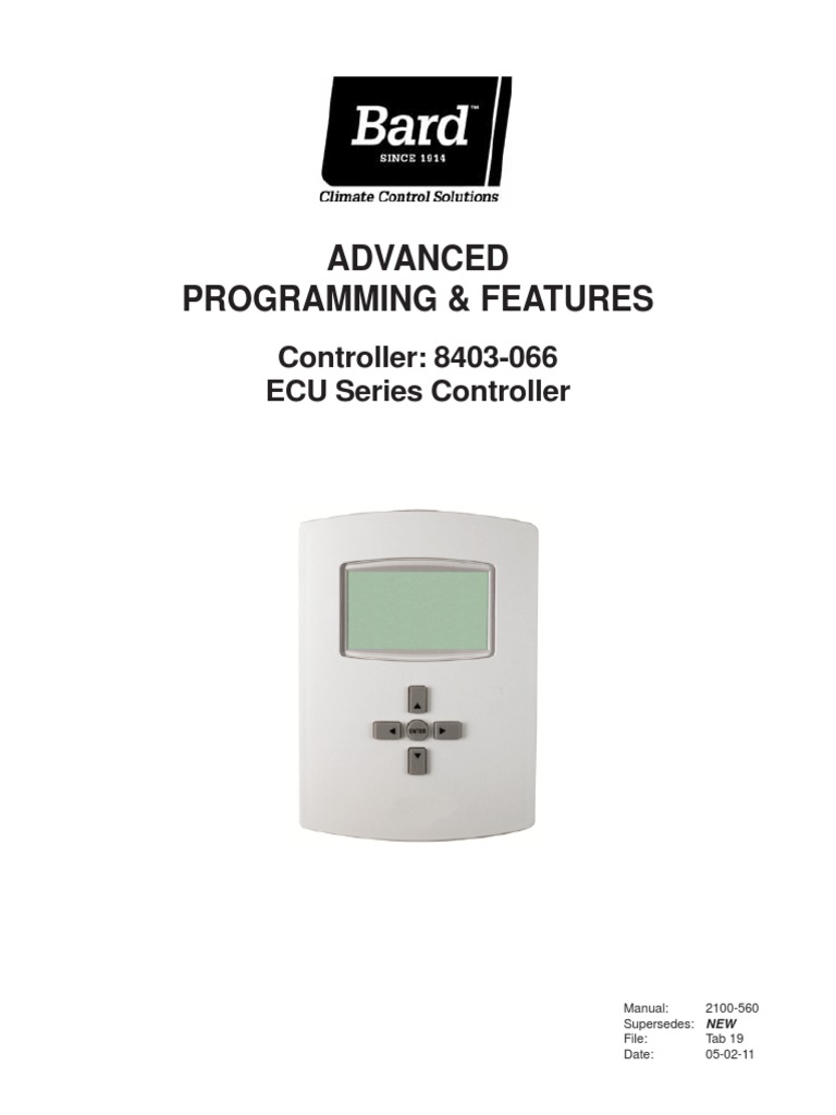 Termostato Bard Ecu - Series | PDF | Menu (Computing) | Icon (Computing)