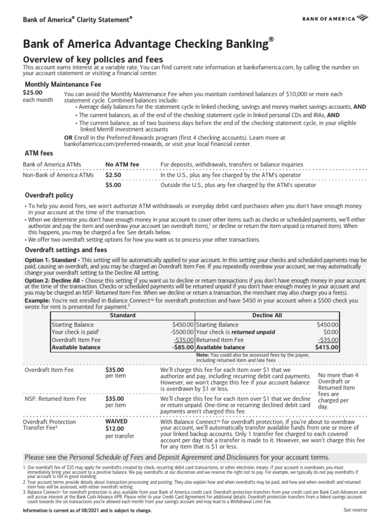 BoA - Deposit Form 05731 | PDF | Overdraft | Cheque