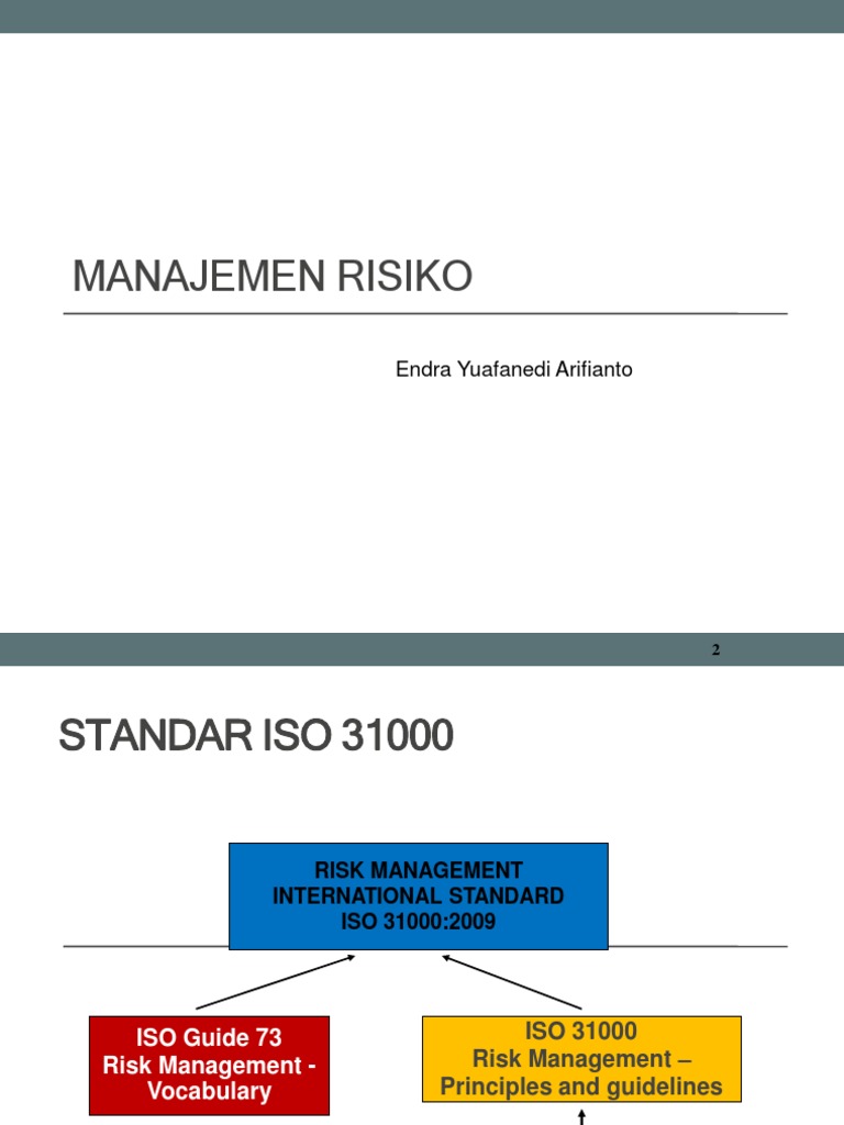 4,5 Manajemen Risiko ISO 31000 | PDF