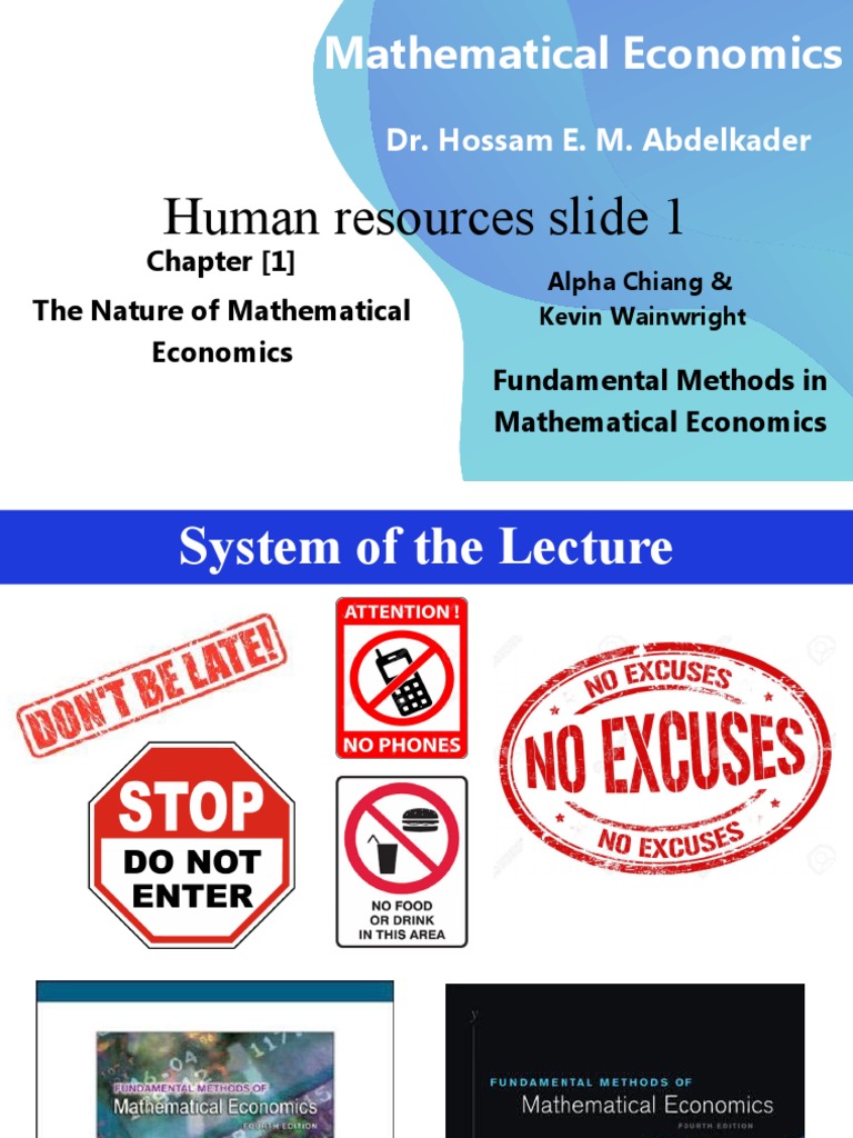 Chapter (1) The Nature of Mathematical Economics | PDF | Mathematics ...