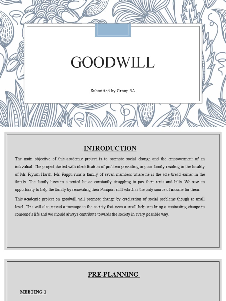 GOODWILL | PDF