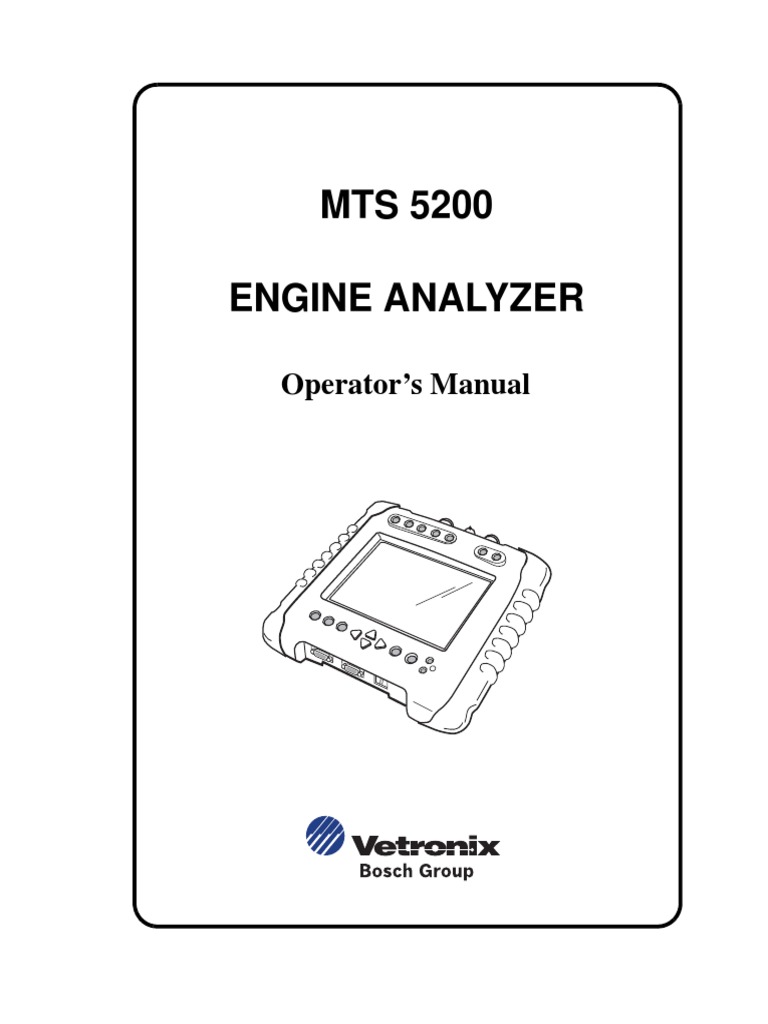 Mts 5200 Operator Manual | PDF | Ignition System | Distributor