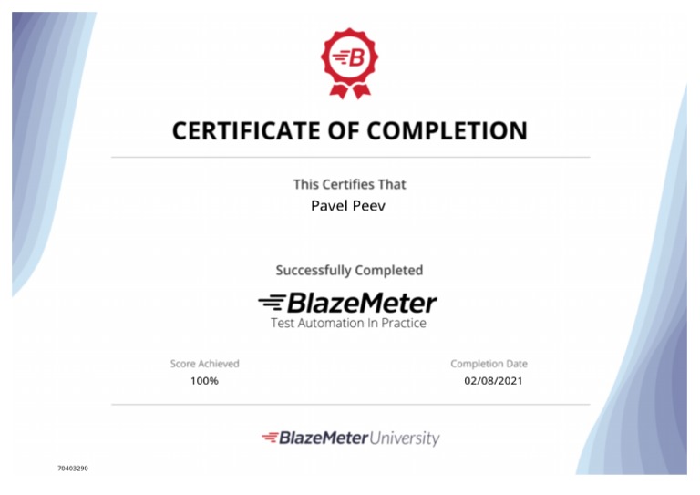 Test Automation Certificate | PDF