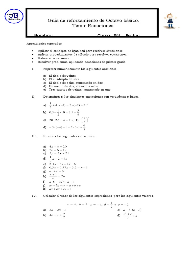 Guía de Reforzamiento de Octavo Básico L. - para Combinar | PDF ...