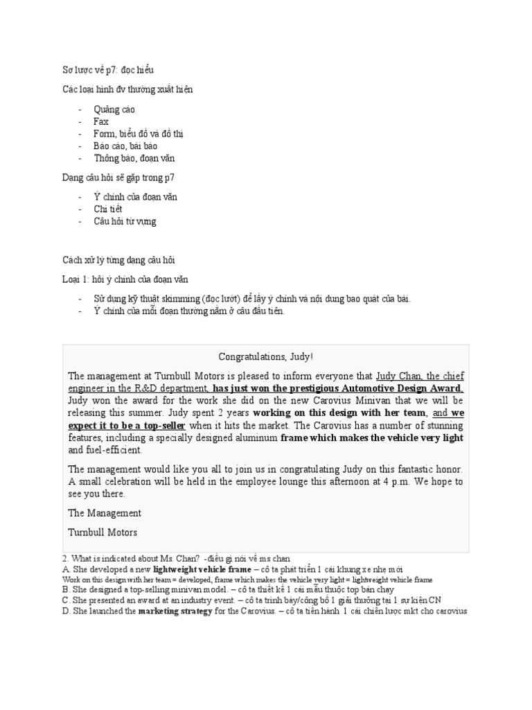 Toeic LR Lesson 13th Byducmanh | PDF
