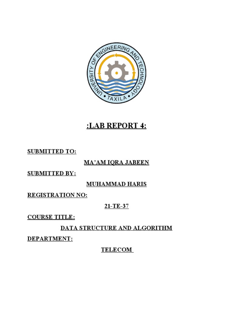 Dsa Lab Report 443 | PDF | Array Data Structure | Control Flow Dsa Lab Report 443 | PDF | Array Data Structure | Control Flow
