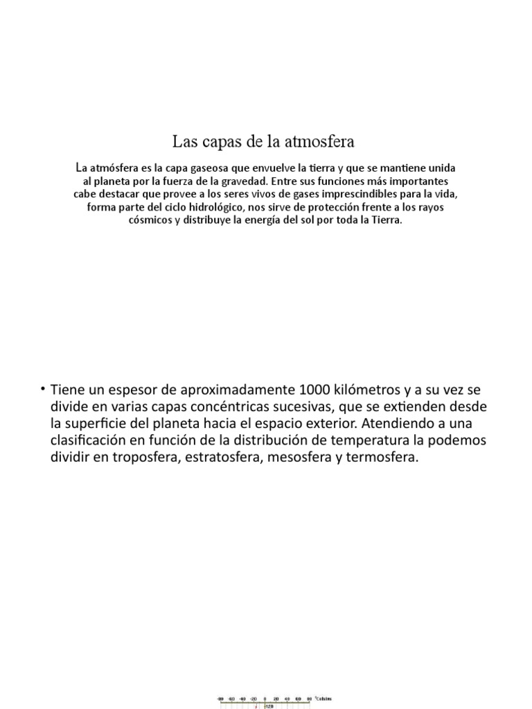 Las Capas de La Atmosfera | PDF | Atmósfera de tierra | Atmósfera