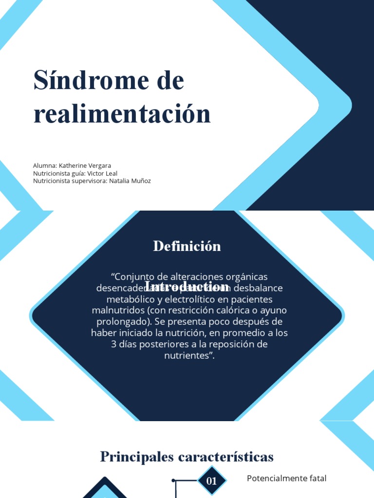 Síndrome de Realimentación: Guía Nutricional | PDF | Metabolismo ...