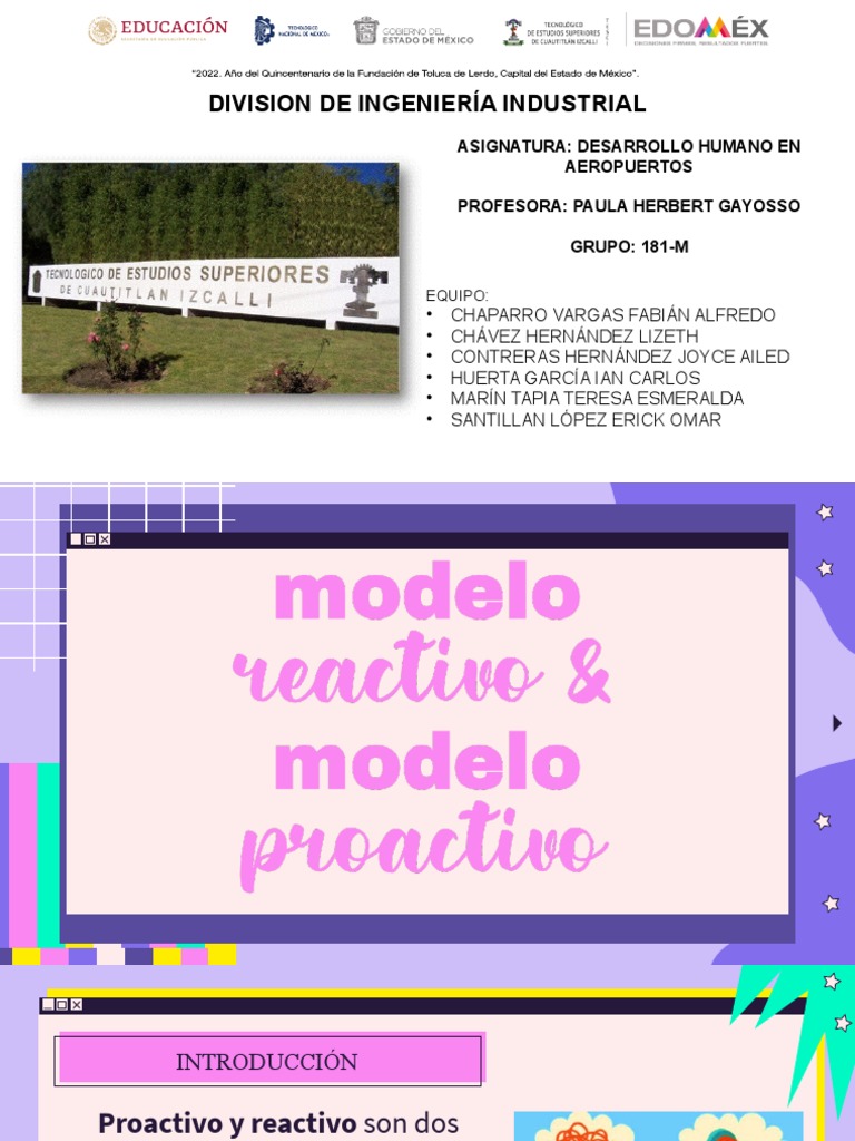 Modelo Reactivo y Proactivo | PDF