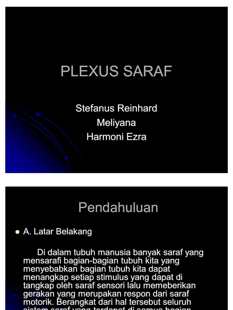 Plexus Saraf | PDF