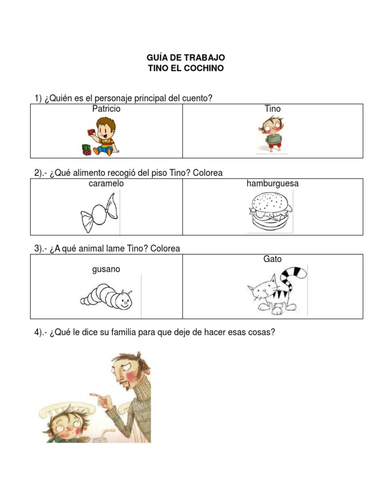 Cuento Tino El Cochino | PDF