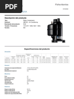 Compresor AJA2425ZXA Especificaciones | PDF | Mecánica | Cantidad