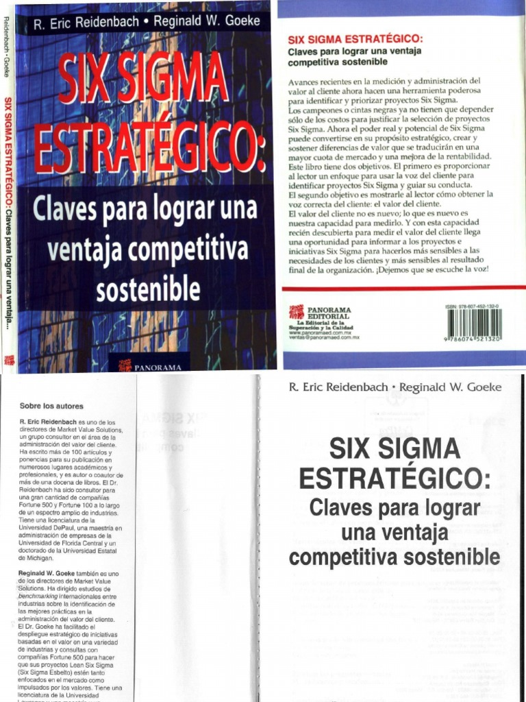 Six Sigma Estrategico R. Eric Reidenbach, Reginald W. Goeke - 1ra ...