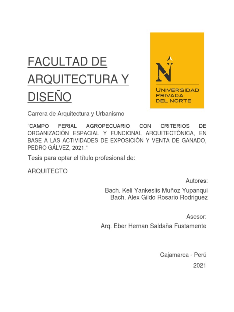 Campo Ferial Agropecuario Upn | Descargar gratis PDF | Diseño | Agricultura