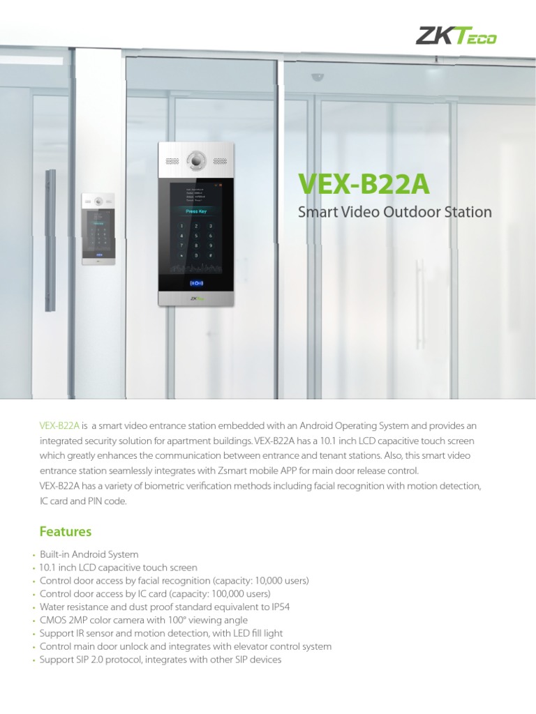 VEX-B22A - Datasheet - 20220722 | PDF | Smart Card | Session Initiation ...