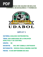 Prueba de Excentricidad en Balanzas | PDF | Química | Ciencias fisicas