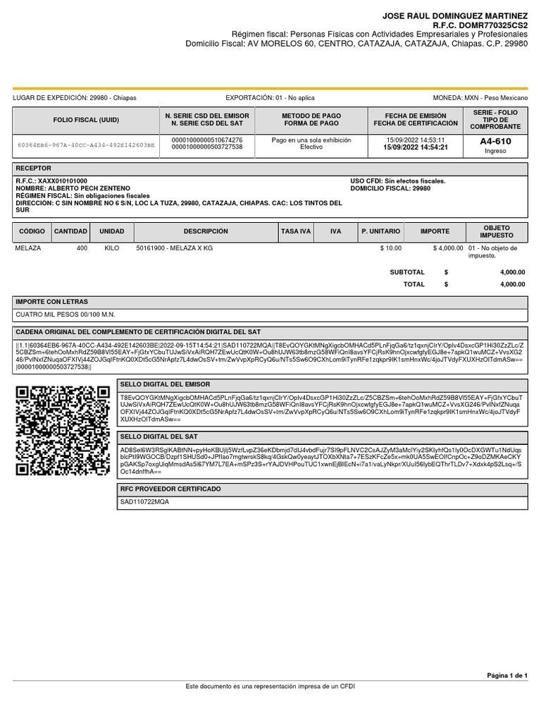 Domr770325cs2 A4-610 20220915145311 | PDF | Servicios (economía) | Pagos