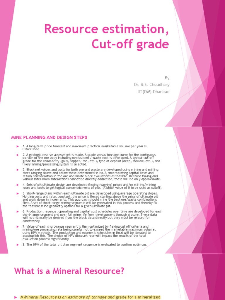 Resource Estimation | Download Free PDF | Mining | Area