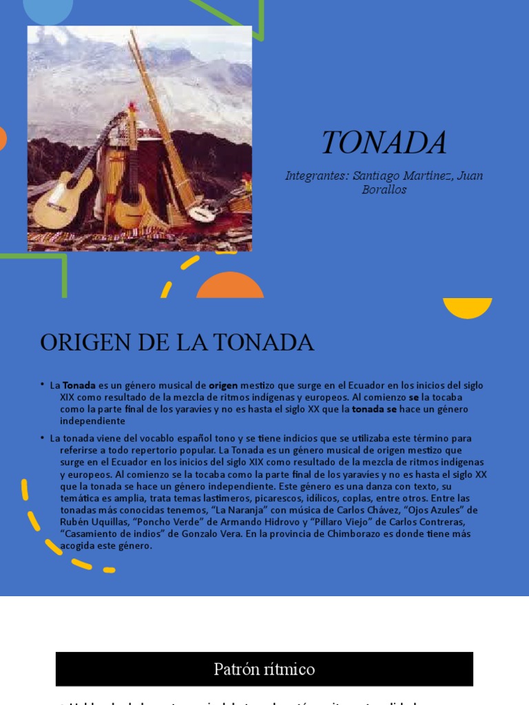 Características de la Tonada Ecuatoriana | PDF | Ritmo | Bailes