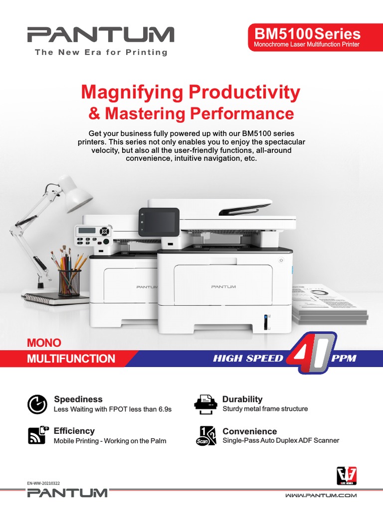 BM5100 Series Printer Overview | PDF | Fax | Image Scanner