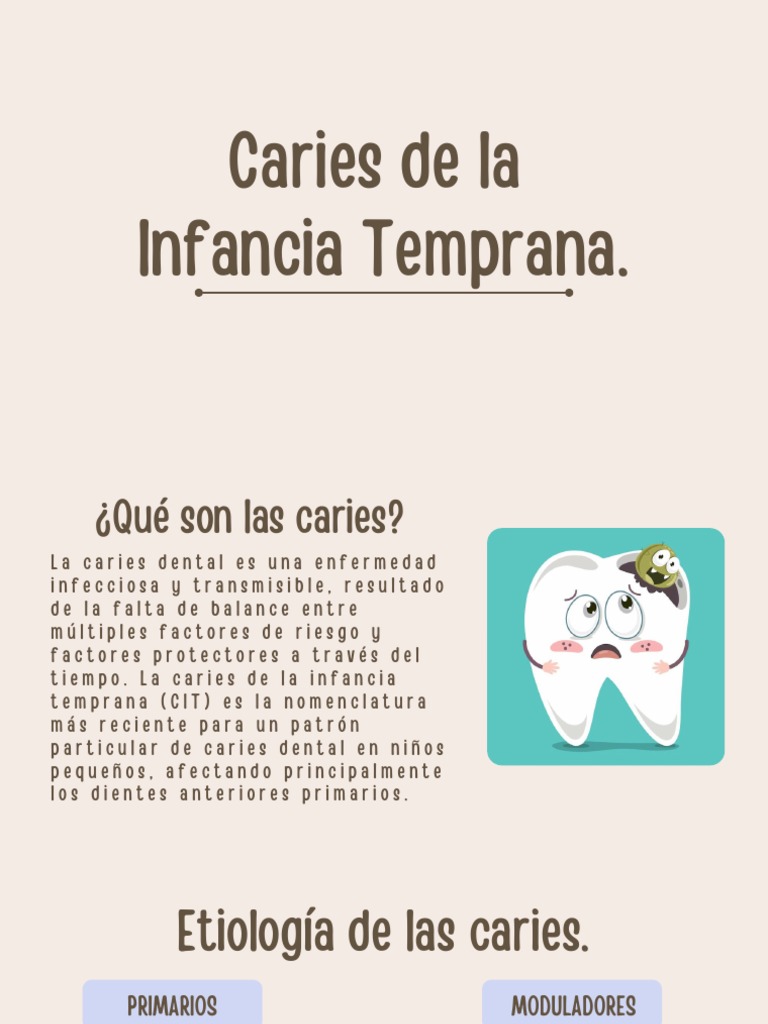 Caries de la Infancia Temprana: Causas y Tratamiento | PDF ...