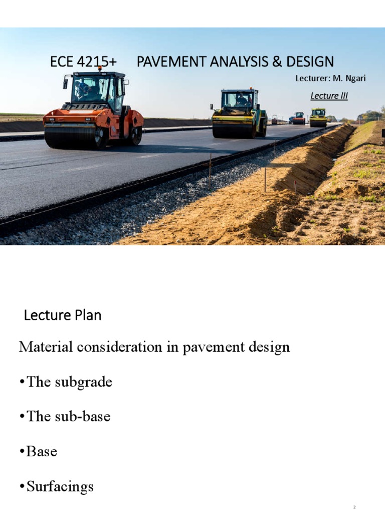 Material Considerations for Pavement Design: An Analysis of Subgrade ...