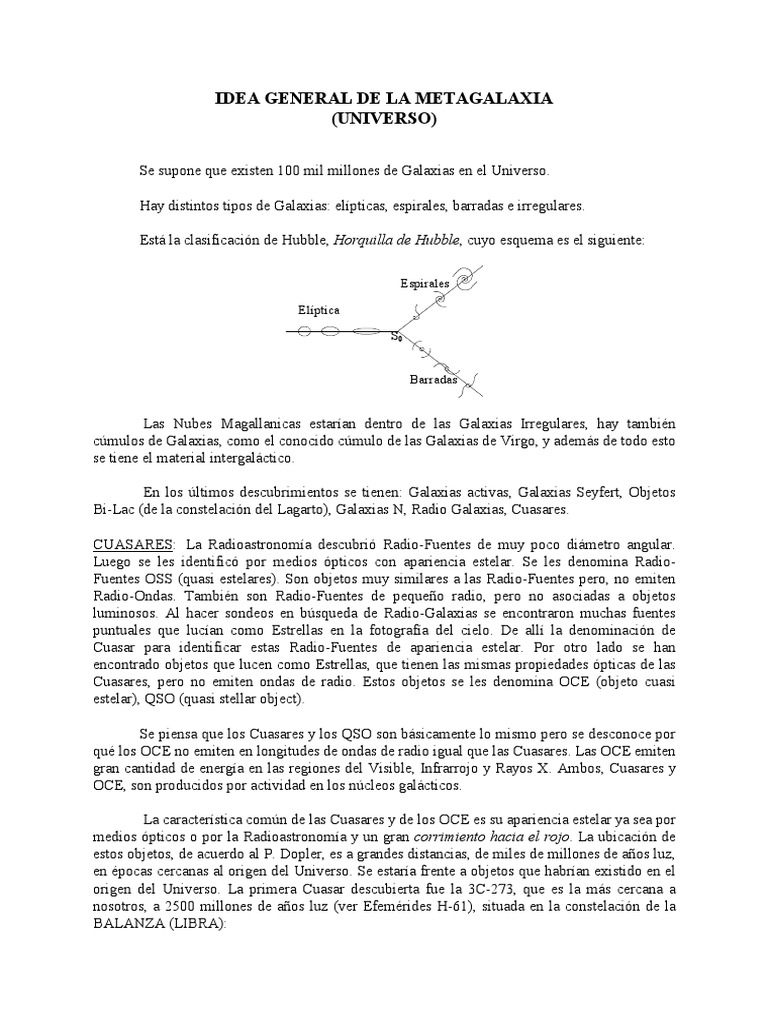 Un recorrido por el universo: una descripción general de la estructura ...